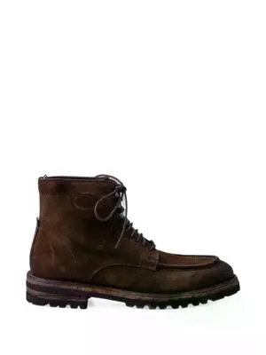 LES HÉRITIERS The Boot Lace-up Suede Boots