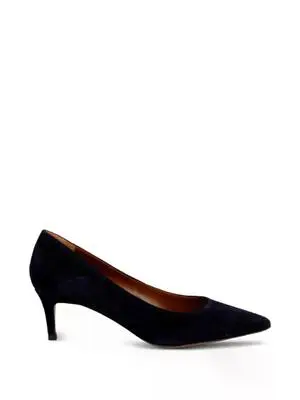 Roberto Festa Pointed-toe Suede-finish Pumps - Blue