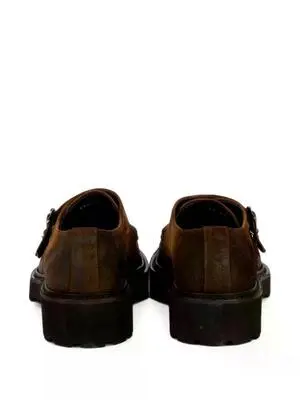FRANCO FEDELE Double-strap Lug-sole Monk Shoes
