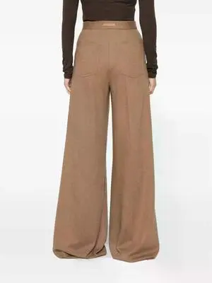 Max Mara Herringbone Wide-leg Trousers
