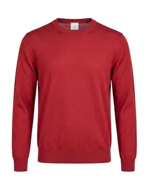 Eleventy Sweater Brick Size Wool - Red