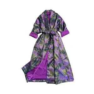 JULIA CLANCEY Luxe Violet Floral Opera Coat - Purple