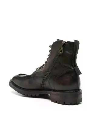 FRATELLI RENNELLA Rangers Lace-up Leather Ankle Boots