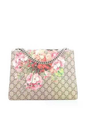 Gucci Dionysus Bag Blooms Print Gg Coated Canvas Medium Shoulder Bag - Brown