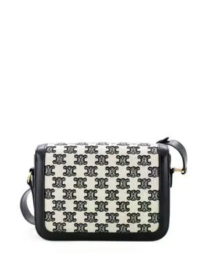 Celine Triomphe Triomphe Canvas Medium Shoulder Bag - Neutrals