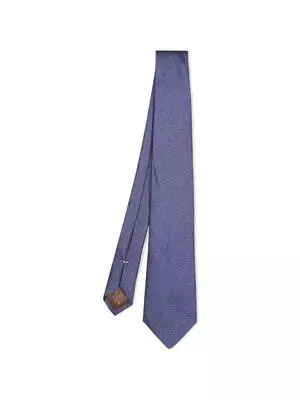 Canali Micro-pattern Tie - Blue