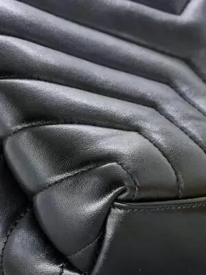 Saint Laurent Loulou Matelasse Chevron Leather Small Shoulder Bag