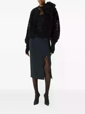 Blumarine Embroidered Lace Sweater