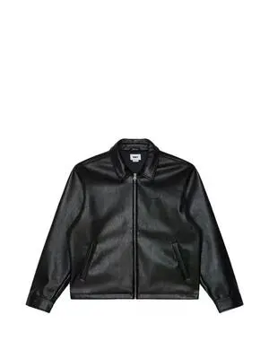 Obey Workman Faux-leather Jacket - Black