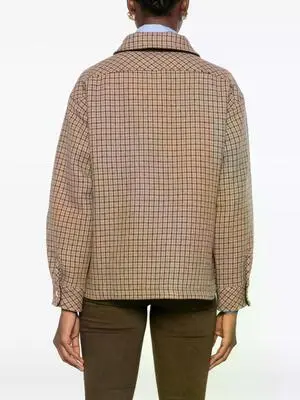 SOSUE Check-pattern Flap-pocket Jacket