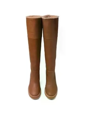 ODISSI Alma Wedge Ankle Boots - Neutrals