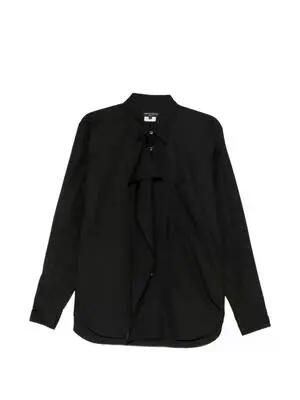 Comme Des Garçons Asymmetric-panel Shirt - Black