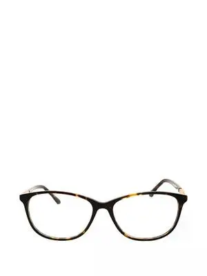 DRAPER JAMES Tortoiseshell-effect Oval-frame Glasses - Brown