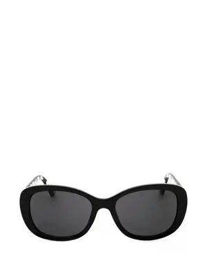 DRAPER JAMES Oval-frame Sunglasses - Black