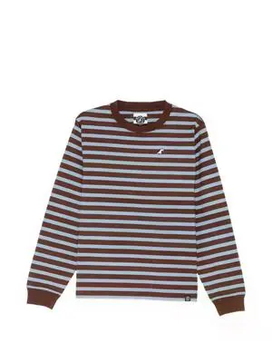 AGNES B. Dino-embroidered Stripet-shirt