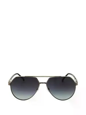 Carrera Eyewear 1067/s Double-bridge Pilot-frame Sunglasses - Black