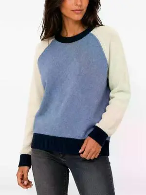 KUJTEN Colour-block Raglan-sleeve Sweater