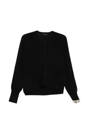 Liu Jo Button-fastening Wool Cardigan - Black