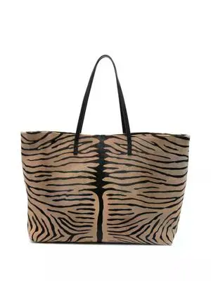 Fendi Medium Roll Kebir Tiger-print Tote Bag