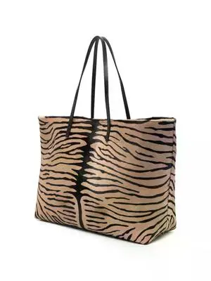 Fendi Medium Roll Kebir Tiger-print Tote Bag