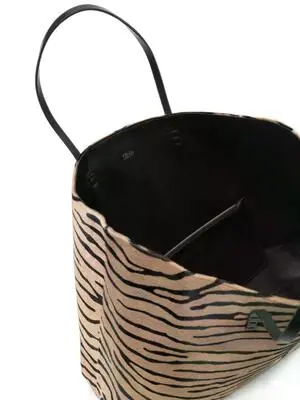 Fendi Medium Roll Kebir Tiger-print Tote Bag