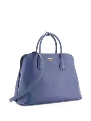 Prada Convertible Dome Saffiano Leather Large Satchel