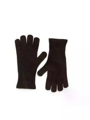 ABSOLUT CASHMERE Ribbed-cuff Gloves