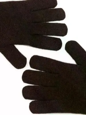 ABSOLUT CASHMERE Ribbed-cuff Gloves
