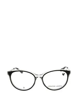 DRAPER JAMES Round-frame Glasses - Black