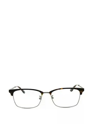 BMW Rectangle-frame Tortoise-shell Effect Glass - Grey