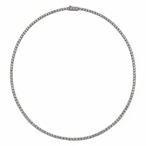 THE M JEWELERS The Thin Tennis Necklace - Silver