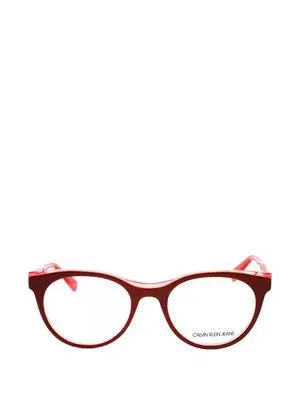 Calvin Klein Round-frame Glasses - Red