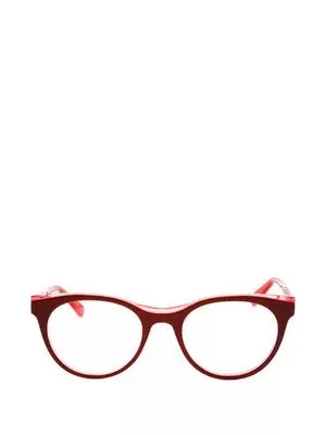 Calvin Klein Round-frame Glasses - Red