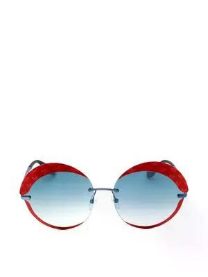 Adidas Or0019 Round-frame Sunglasses - Red