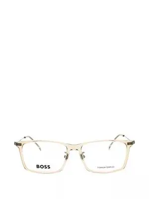 BOSS Rectangle-frame Glasses - Silver
