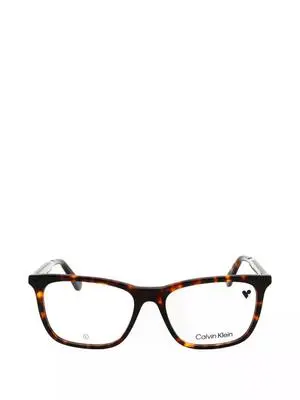 Calvin Klein Tortoiseshell-effect Glasses - Brown