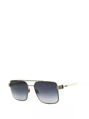 Hugo Rectangular-frame Double-bridge Sunglasses