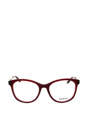 Guess Round-frame Glasses - Red
