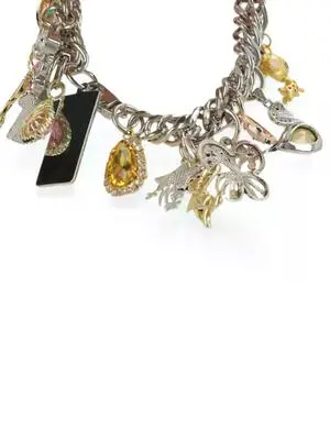CHOPOVA LOWENA Knuckles Charm-embellished Curb-chain Necklace