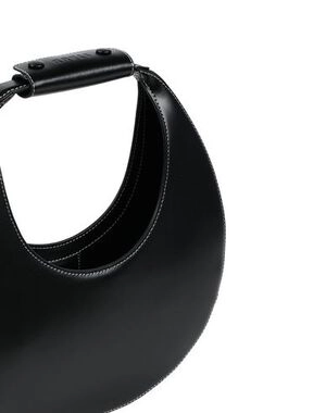 Staud Moon Tote Bag Handbag Bovine Leather - Black