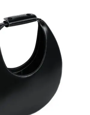 Staud Moon Tote Bag Handbag Bovine Leather - Black