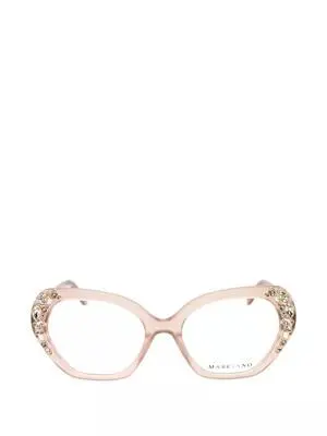MARCIANO Crystal-embellished Cat-eye Glasses - Neutrals