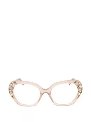 MARCIANO Crystal-embellished Cat-eye Glasses - Neutrals