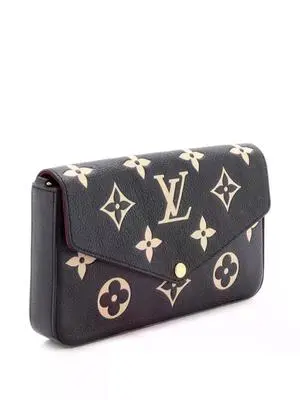 LOUIS VUITTON Felicie Pochette Bicolor Monogram Empreinte Giant Crossbody Bag