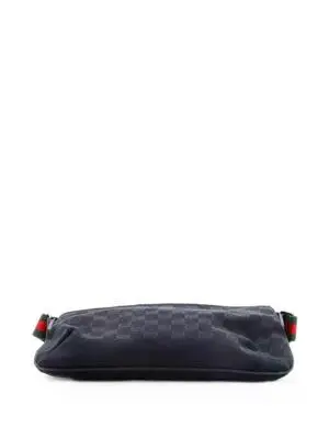 Gucci Web Strap Messenger Bag Gg Canvas Small Crossbody Bag