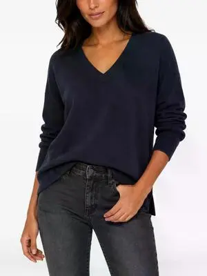 KUJTEN V-neck Cashmere Sweater - Blue