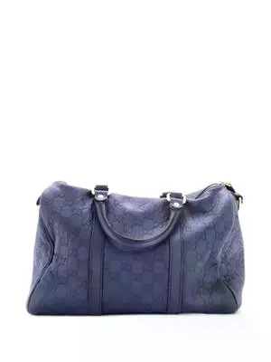 Gucci Joy Boston Bag Guccissima Leather Medium Handbag - Blue