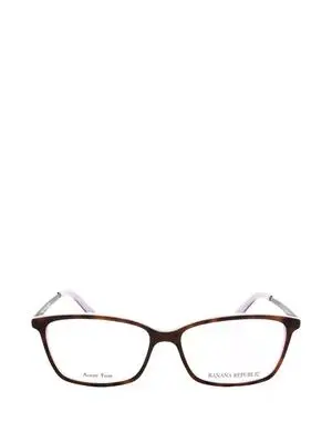 Banana Republic Tortoiseshell-effect Rectangle-frame Glasses - Brown