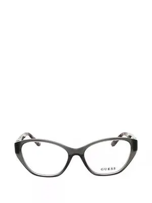 Guess Logo-detail Cat-eye Glasses - Grey