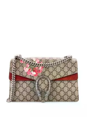 Gucci Dionysus Bag Blooms Print Gg Coated Canvas Small Shoulder Bag - Brown